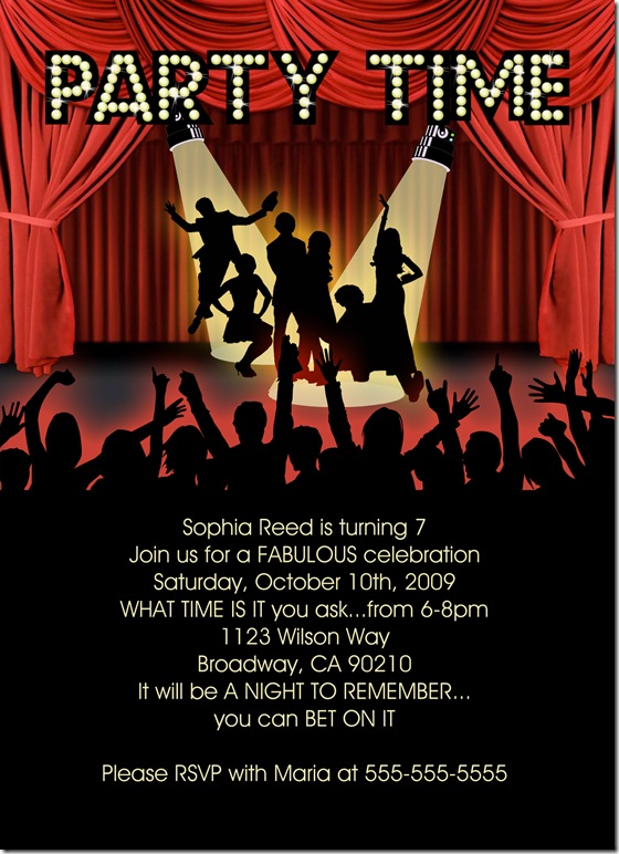 craftylilmomma the official blog: High school musical (-ish) invitation ...